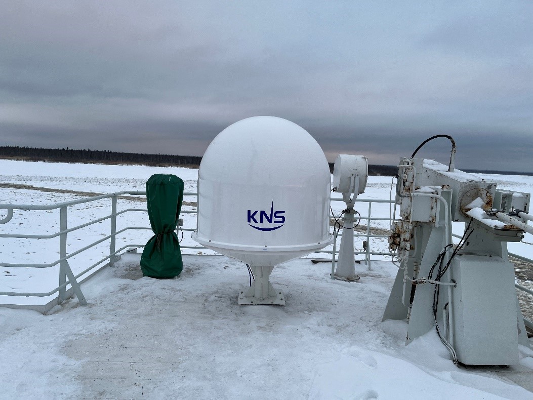 Установка VSAT KNS Z12MK4 на ледоколе «Капитан Евдокимов»